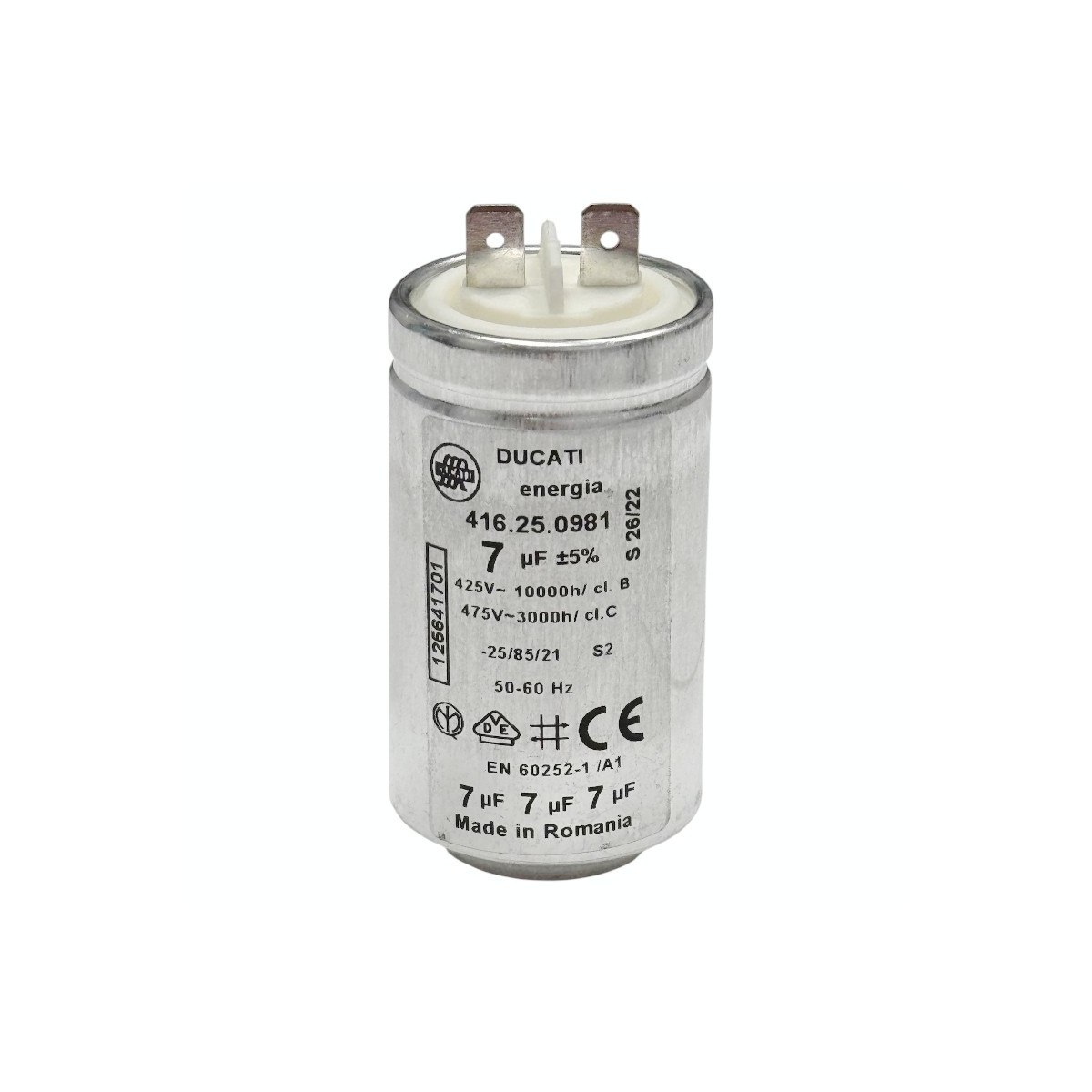 DUCATI CAPACITOR 7µF 450v 50/60HZ