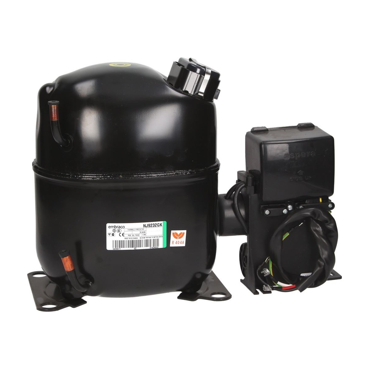 EMBRACO COMPRESSOR NJ9232GK 1.25 HP R404A 208/230V 60Hz